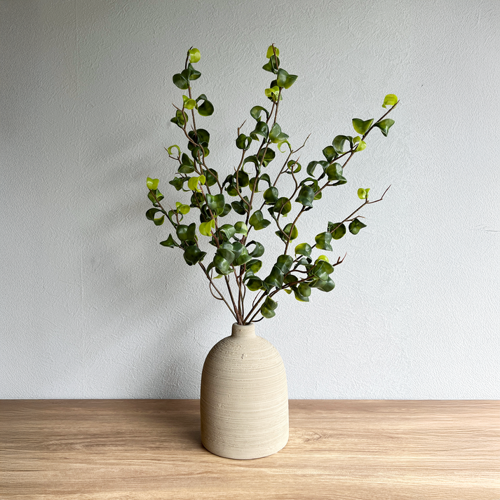 【枝物】ベンジャミン投げ入れセット（Coron Clay / サンドベージュ） – フェイクグリーン専門店「& GARDEN」 公式オンラインショップ