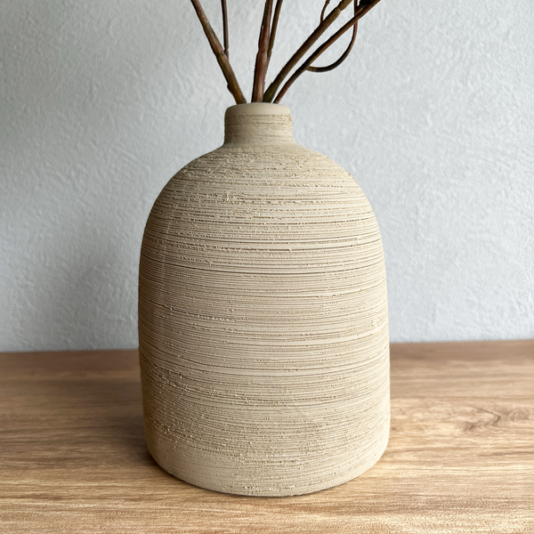 【枝物】ベンジャミン投げ入れセット（Coron Clay / サンドベージュ） – フェイクグリーン専門店「& GARDEN」 公式オンラインショップ